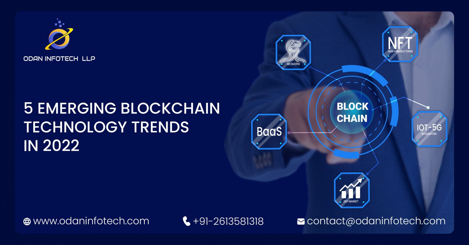 5 Emerging Blockchain Technology Trends in 2022 - Odan Infotech 5 Emerging Blockchain Technology Trends in 2022 - Odan Infotech